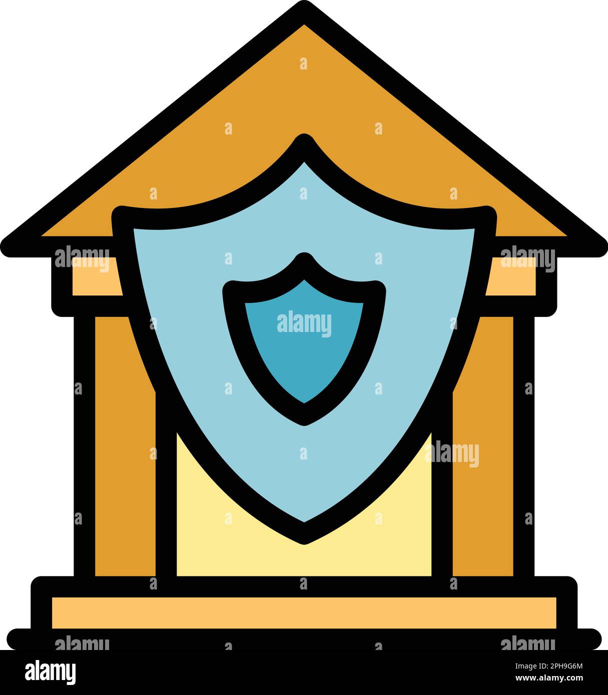 Bank compensation icon. Outline Bank compensation vector icon for web ...