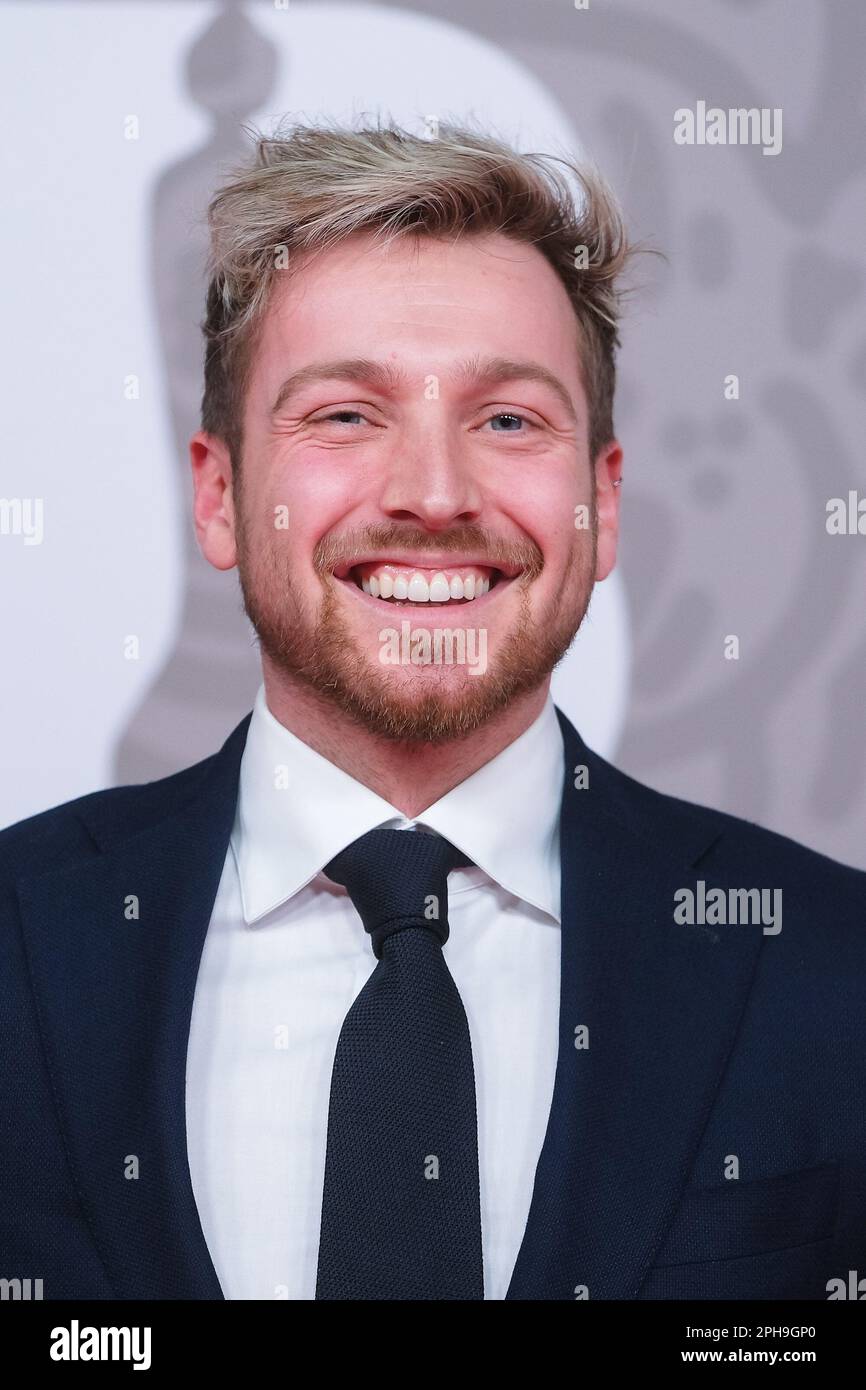 Sam Thompson photographed attending The BRITS Red Carpet Arrivals at ...
