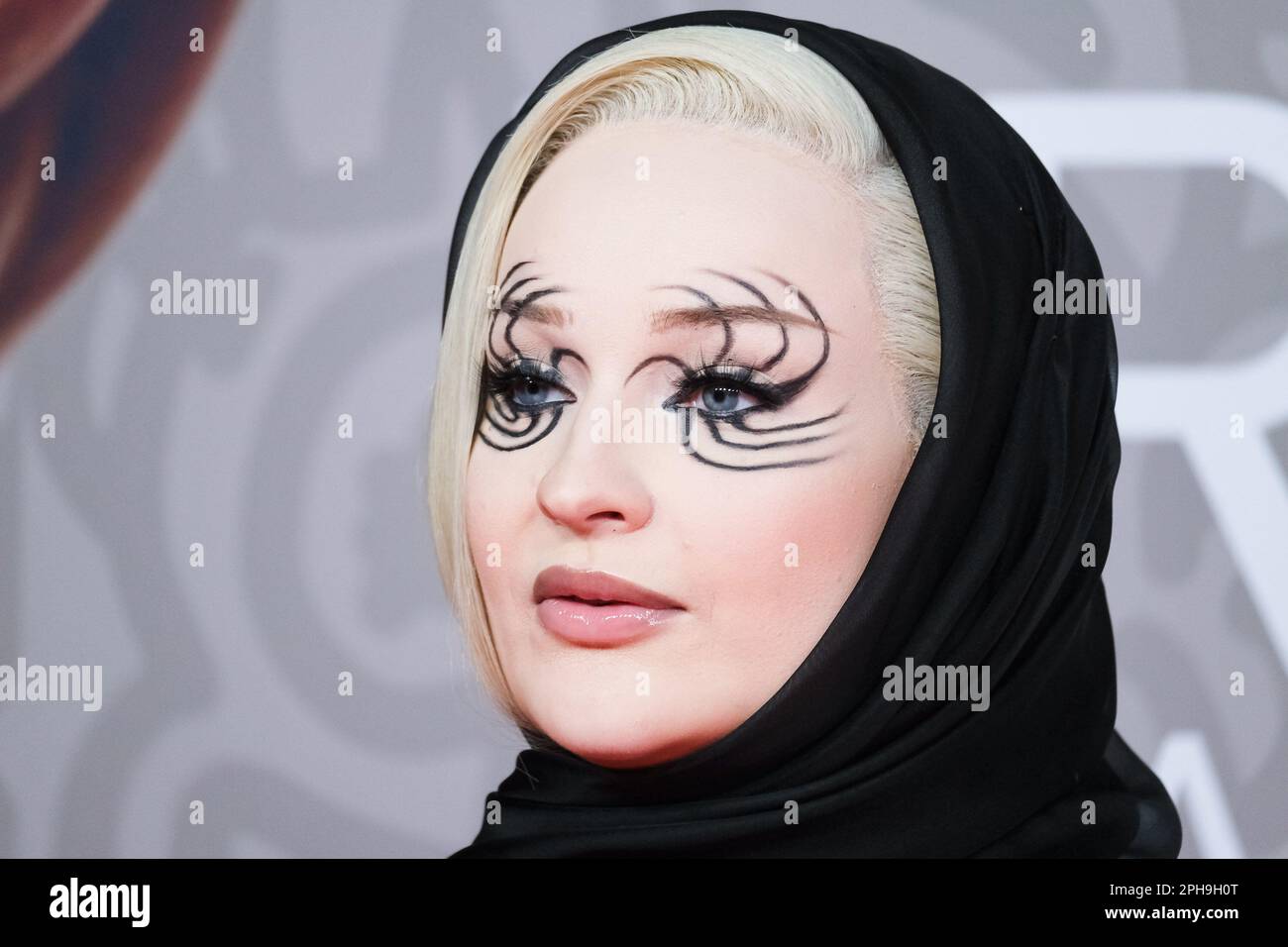 Kim Petras photographed attending The BRITS Red Carpet Arrivals at The ...