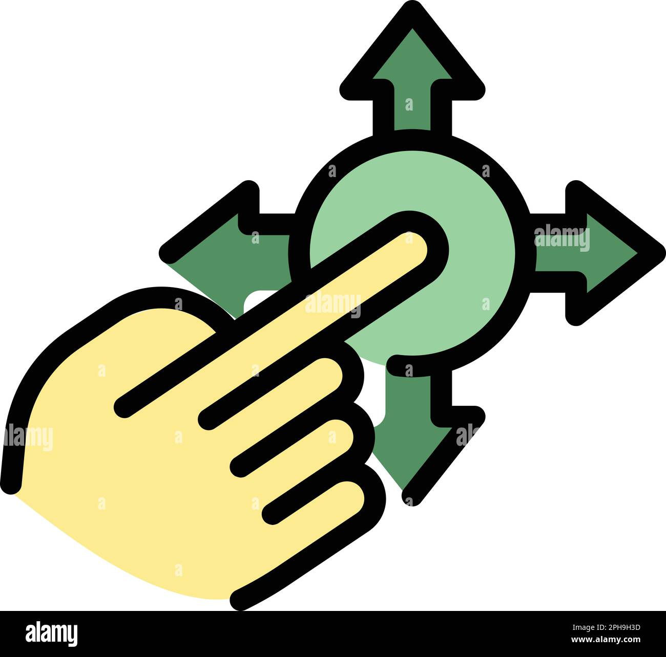 Human resources button icon. Outline Human resources button vector icon ...