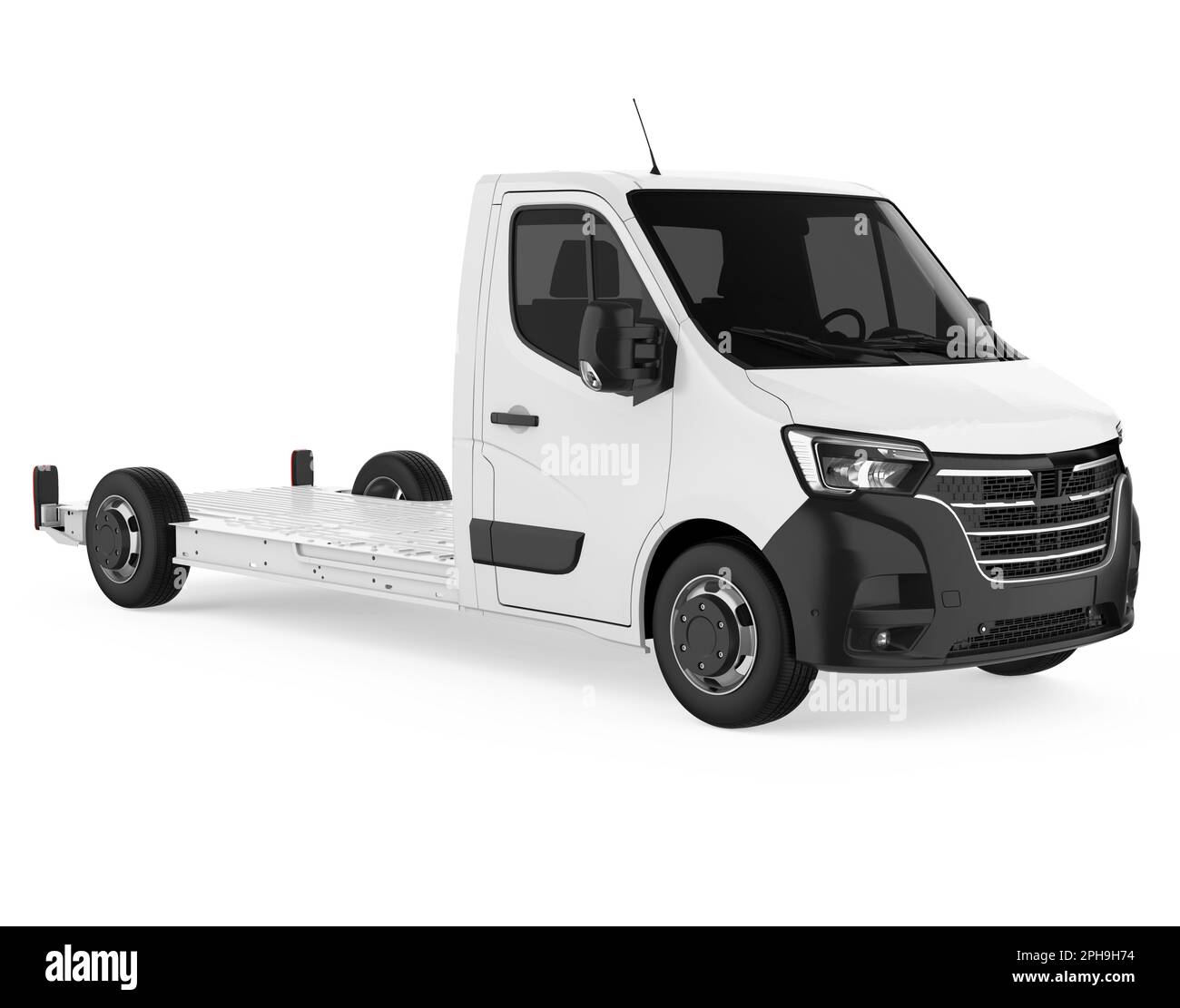 Platform Cab Van Isolated Stock Photo - Alamy