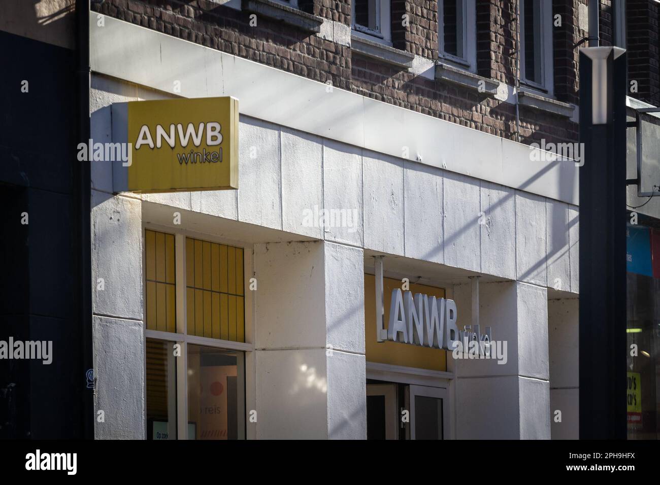Picture of a sign with the logo of ANWB winkel on their main office for ...