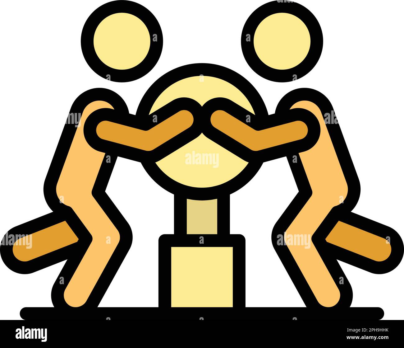 Human resources mentor icon. Outline Human resources mentor vector icon ...