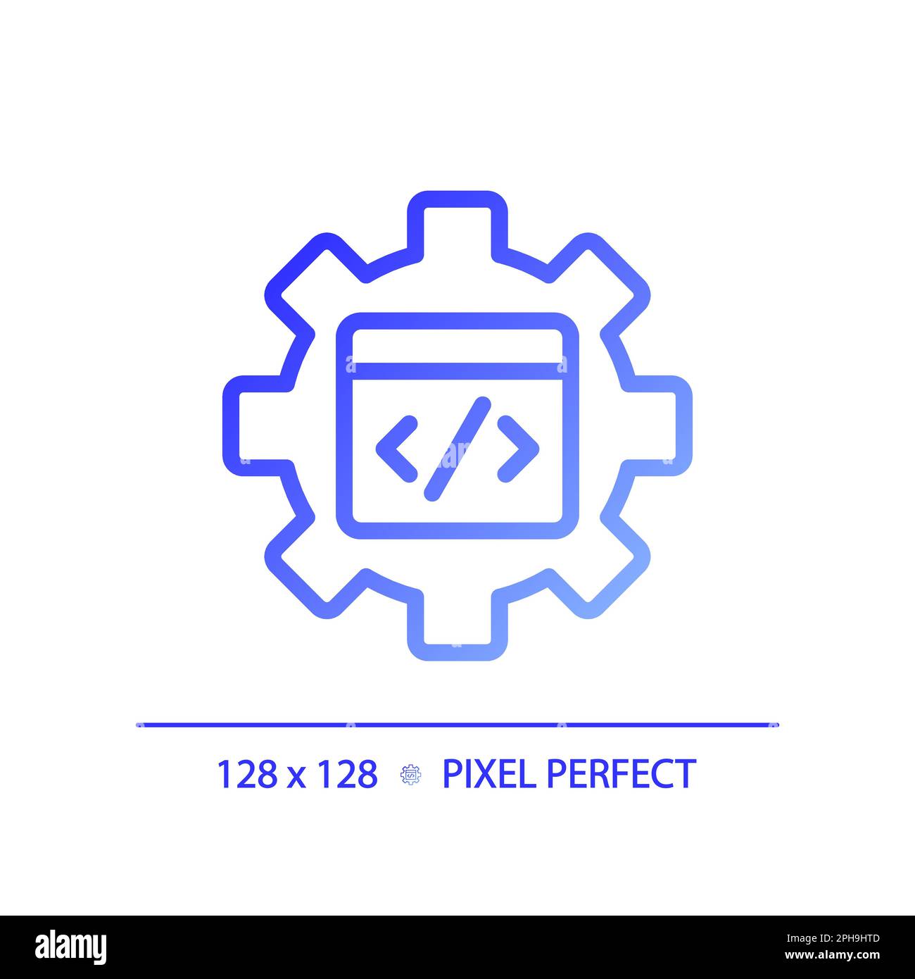 STEM in coding in pixel perfect gradient linear vector icon Stock Vector Image & Art - Alamy
