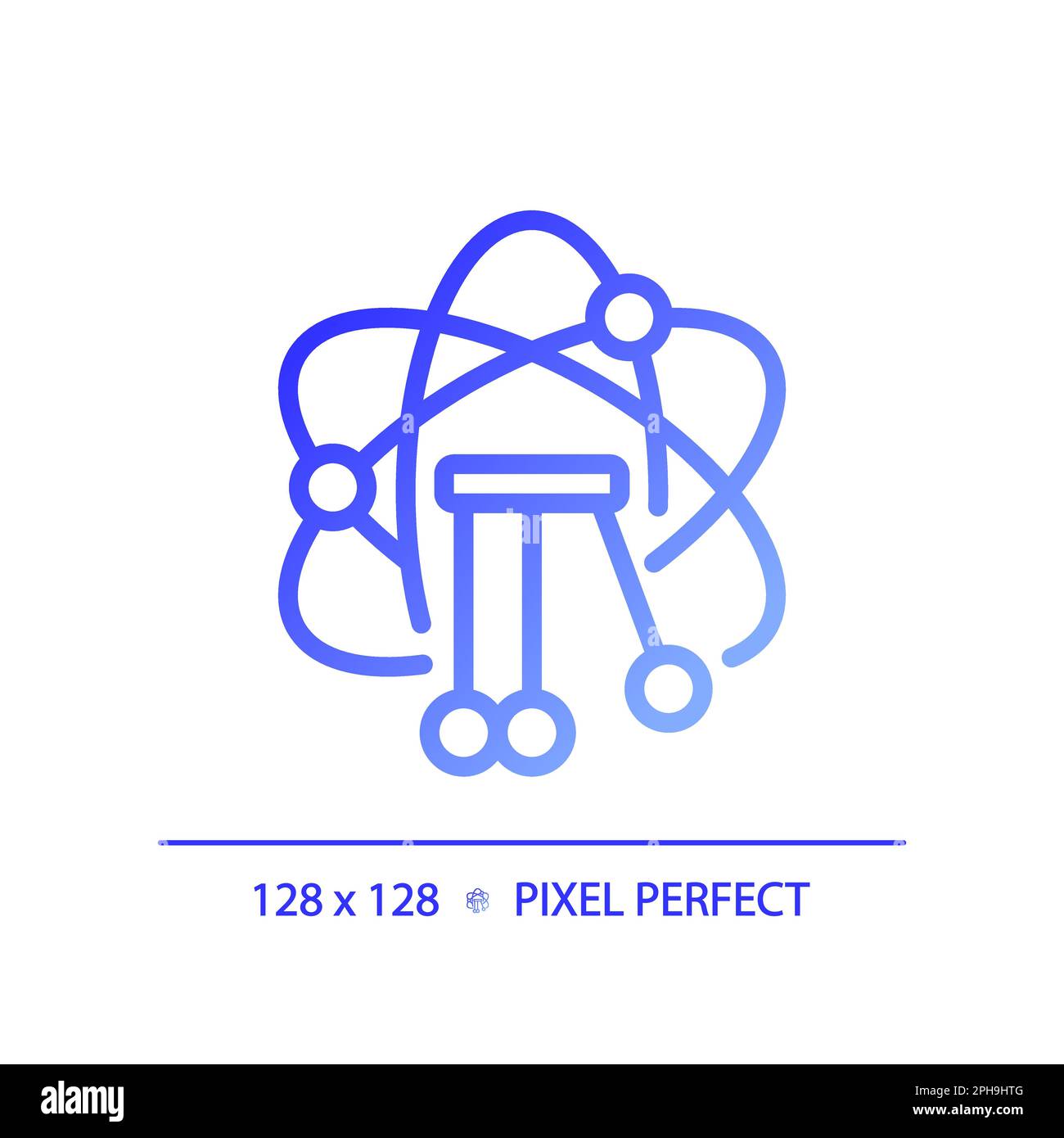 STEM in physics pixel perfect gradient linear vector icon Stock Vector Image & Art - Alamy