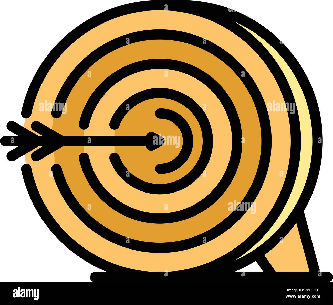 Human resources target icon. Outline Human resources target vector icon ...