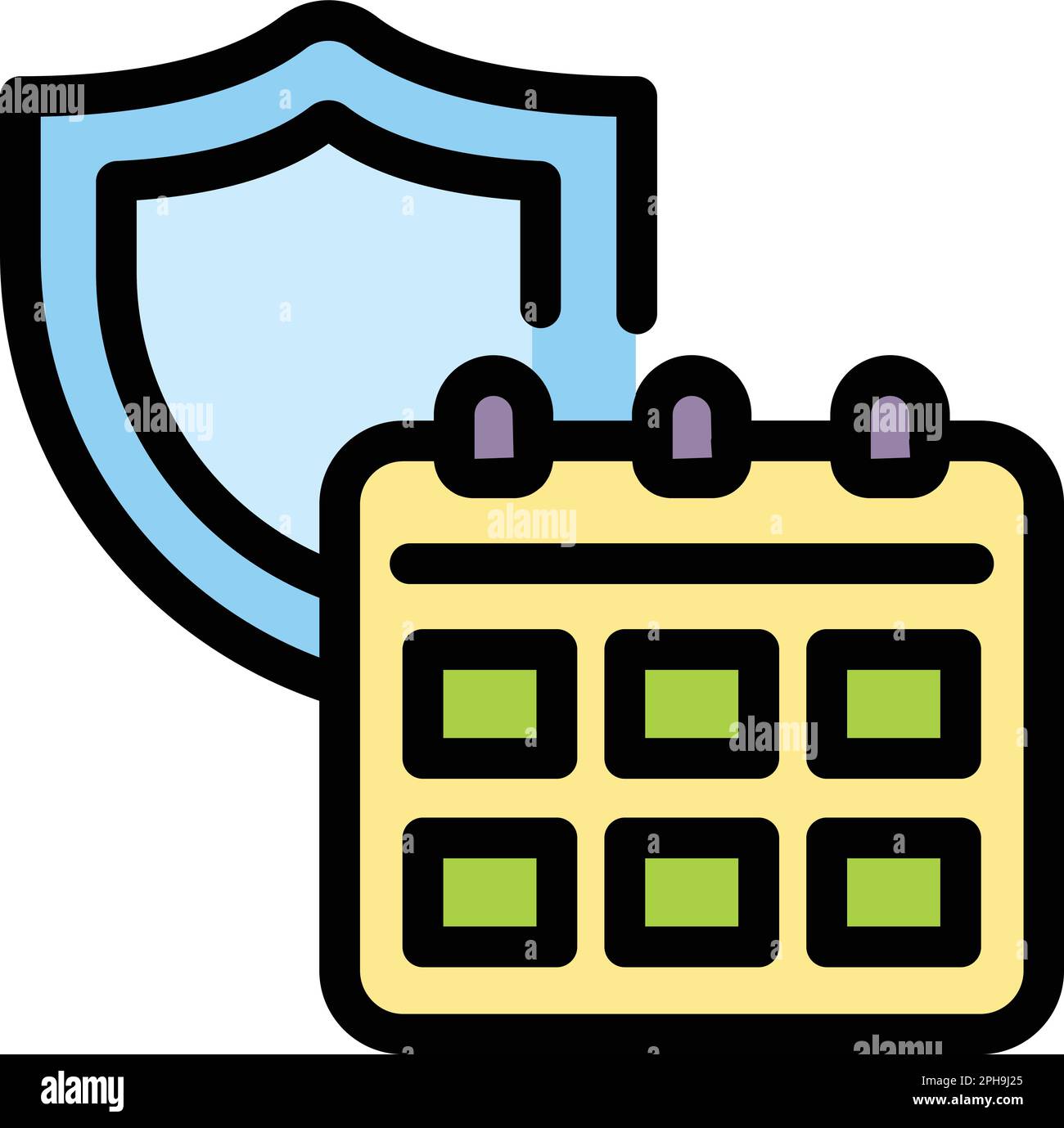 Liability Calendar Icon Outline Liability Calendar Vector Icon For Web