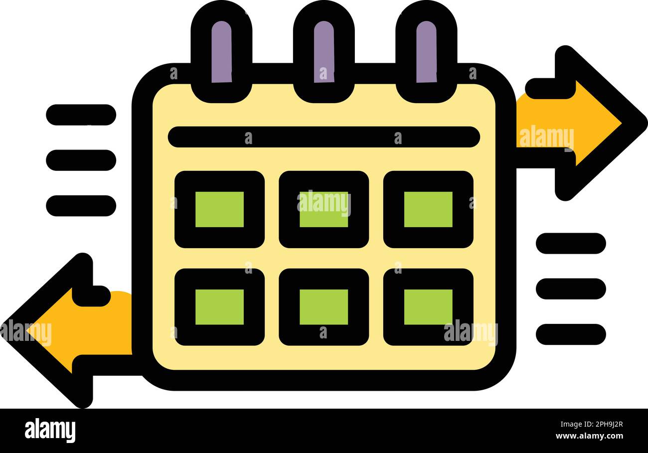 Liability safety calendar icon. Outline Liability safety calendar ...