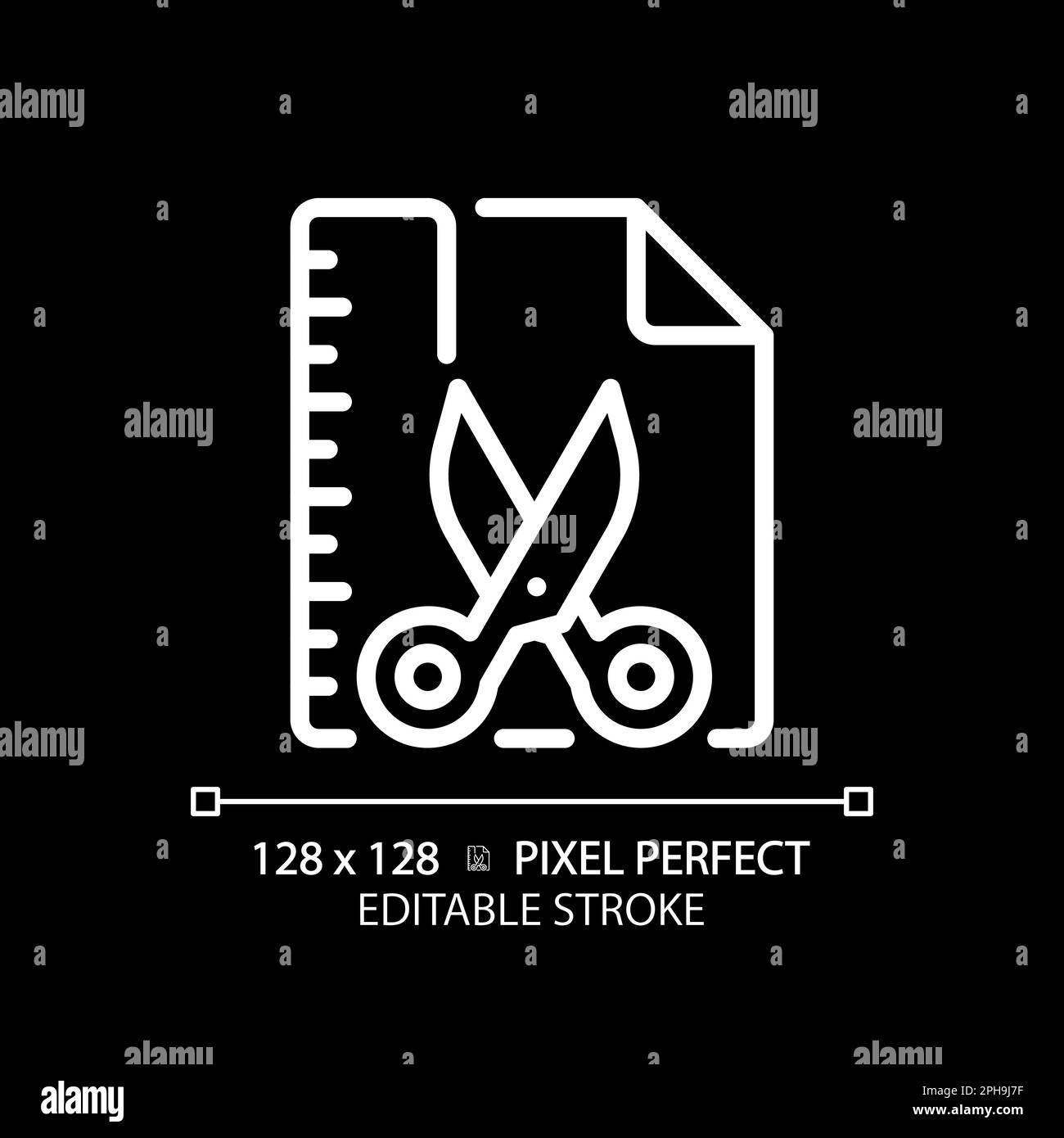 DIY STEM pixel perfect white linear icon for dark theme Stock Vector Image & Art - Alamy