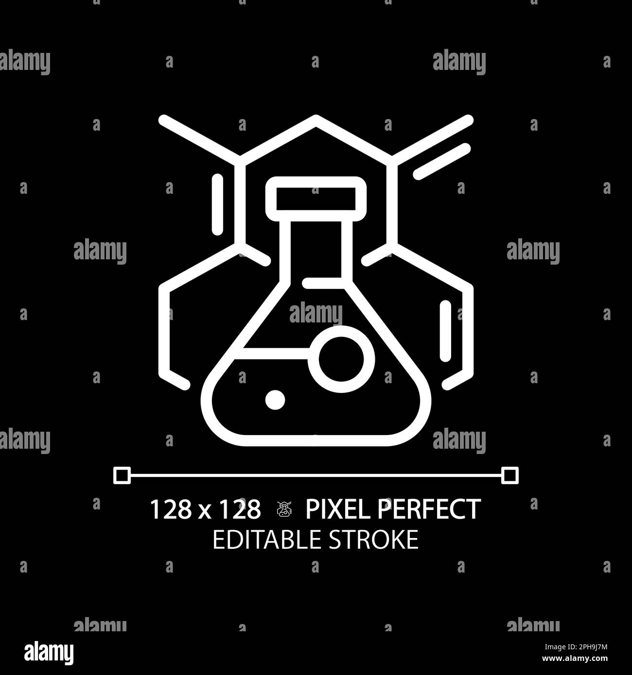 STEM activities pixel perfect white linear icon for dark theme Stock ... STEM activities pixel perfect white linear icon for dark theme Stock ...