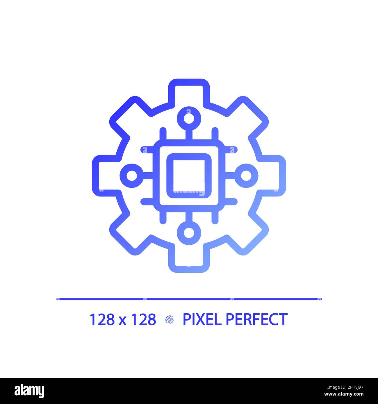 STEM in technology pixel perfect gradient linear vector icon Stock Vector Image & Art - Alamy