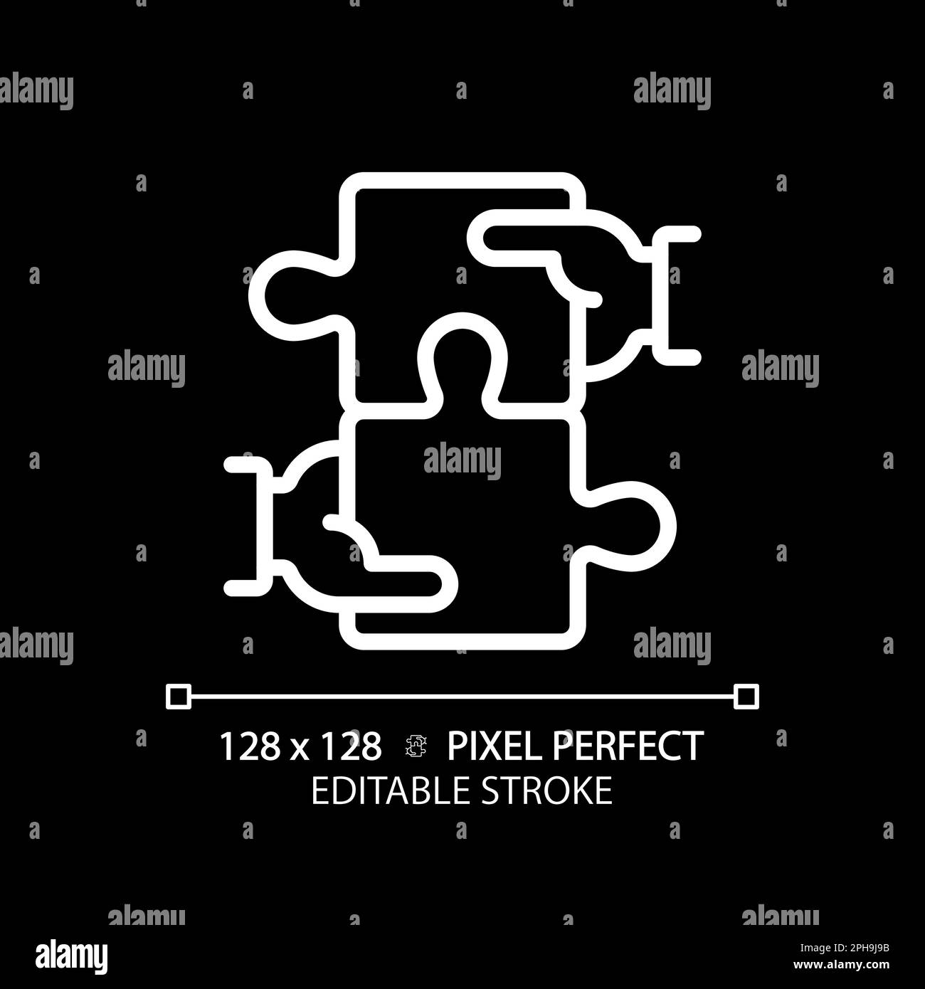 Collaboration for STEM pixel perfect white linear icon for dark theme Stock Vector Image & Art ...