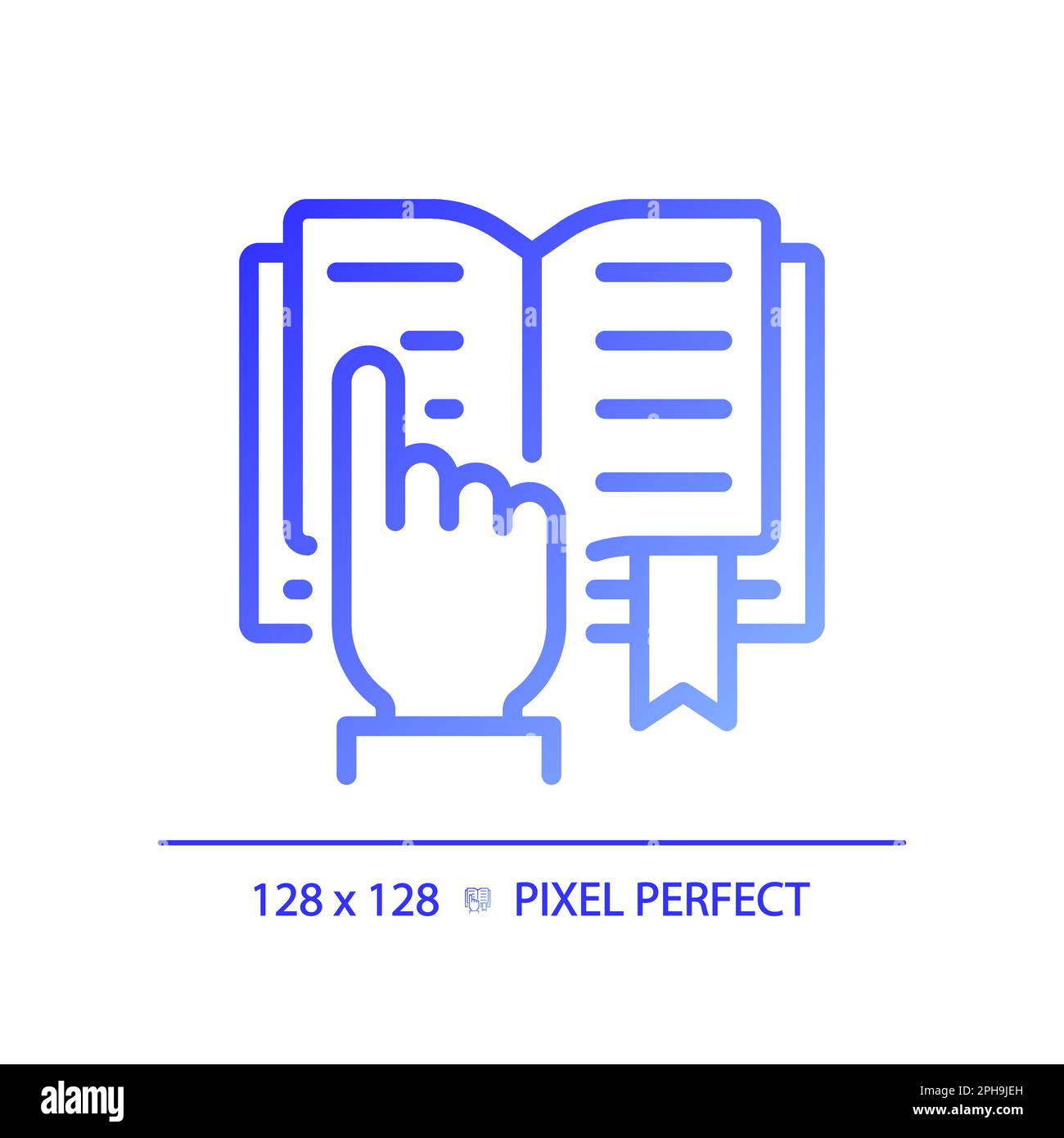 STEM in reading pixel perfect gradient linear vector icon Stock Vector Image & Art - Alamy
