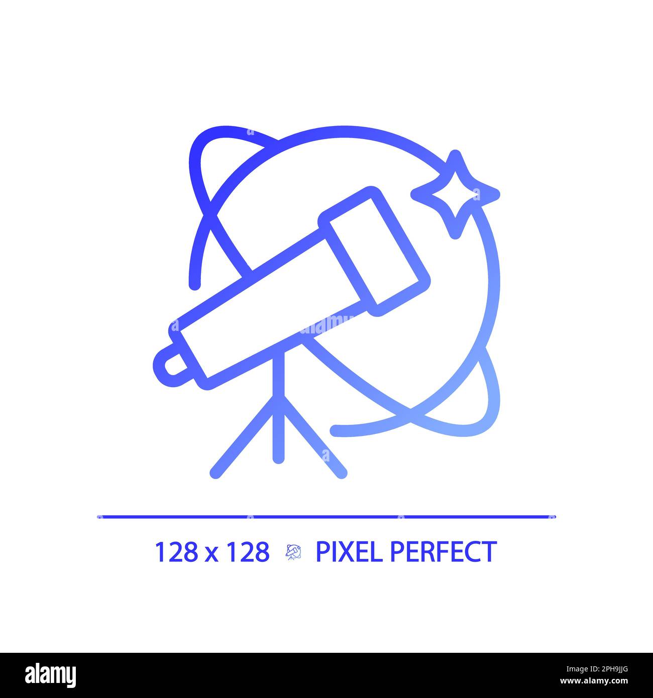 Astronomy and STEM pixel perfect gradient linear vector icon Stock Vector Image & Art - Alamy