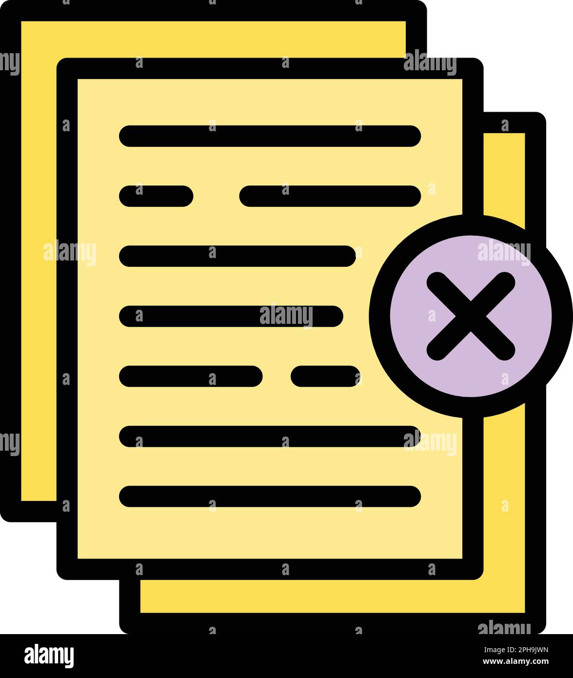 Liability Documents Icon Outline Liability Documents Vector Icon For