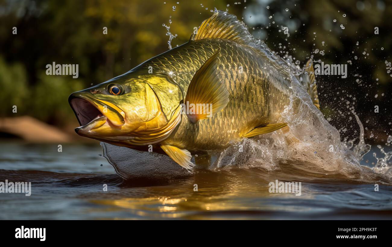 Golden dorado fish river hi-res stock photography and images - Alamy