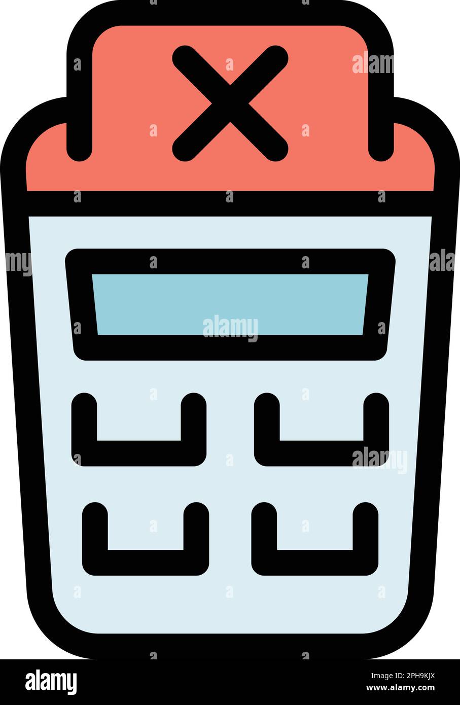 Terminal payment cancellation icon. Outline Terminal payment ...