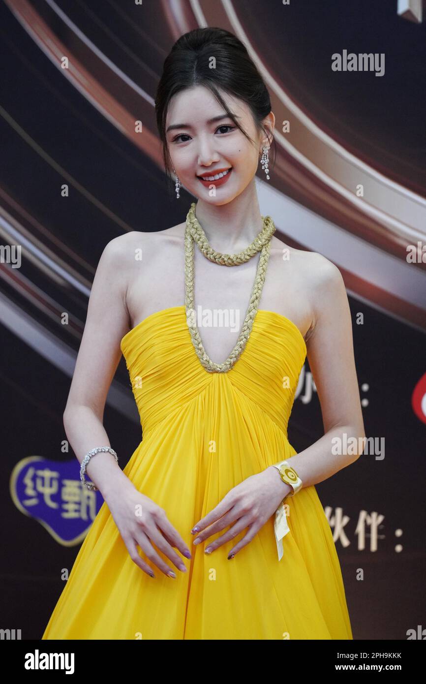 Chinese actress Mao Xiaotong attended on the red carpet of the 2022 ...