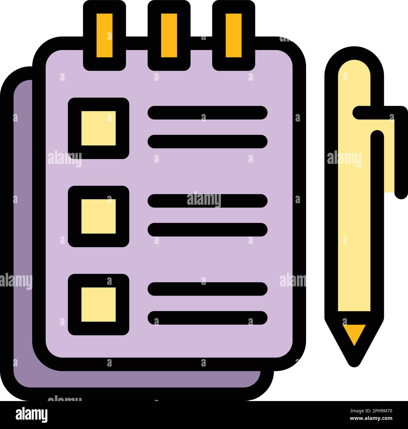 Rush job notebook icon. Outline Rush job notebook vector icon for web ...