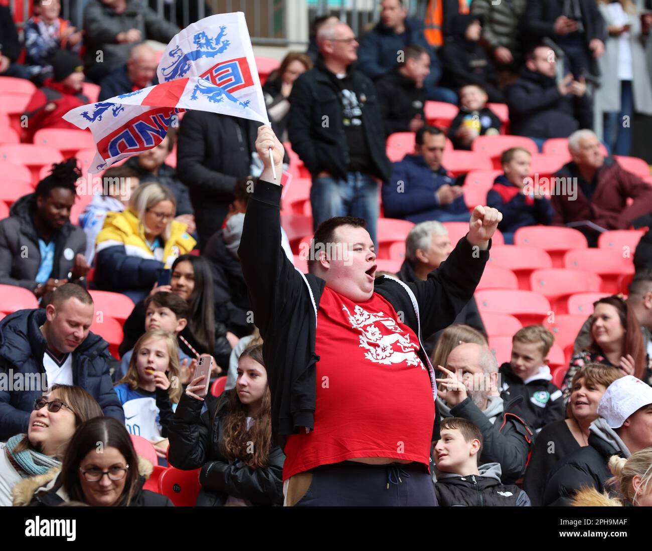 English Fan before kick off during UEFA EURO 2024 qualifier round group ...