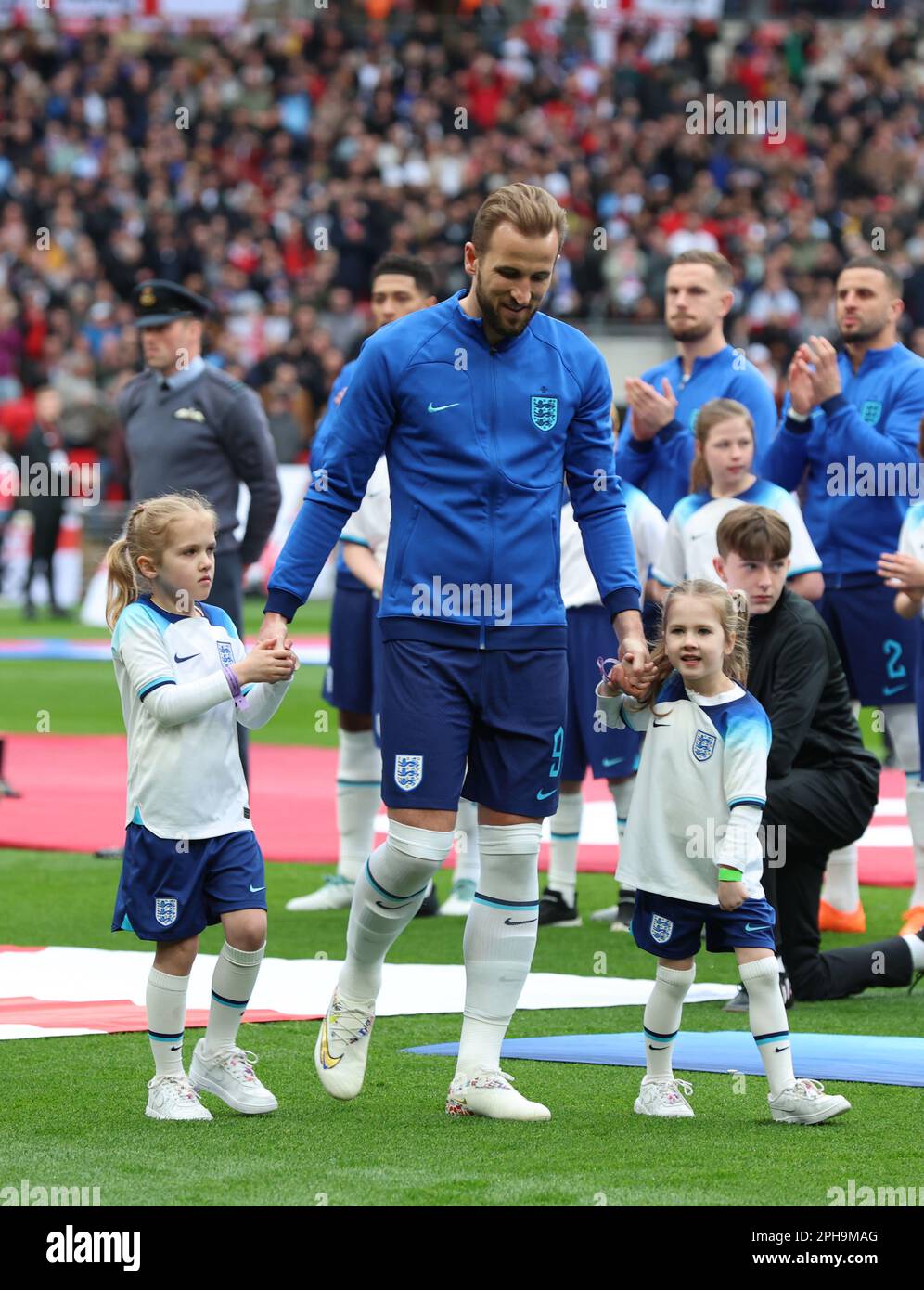 Harry Kane of England with Children, Vivienne Jane Kane and Ivy Jane ...