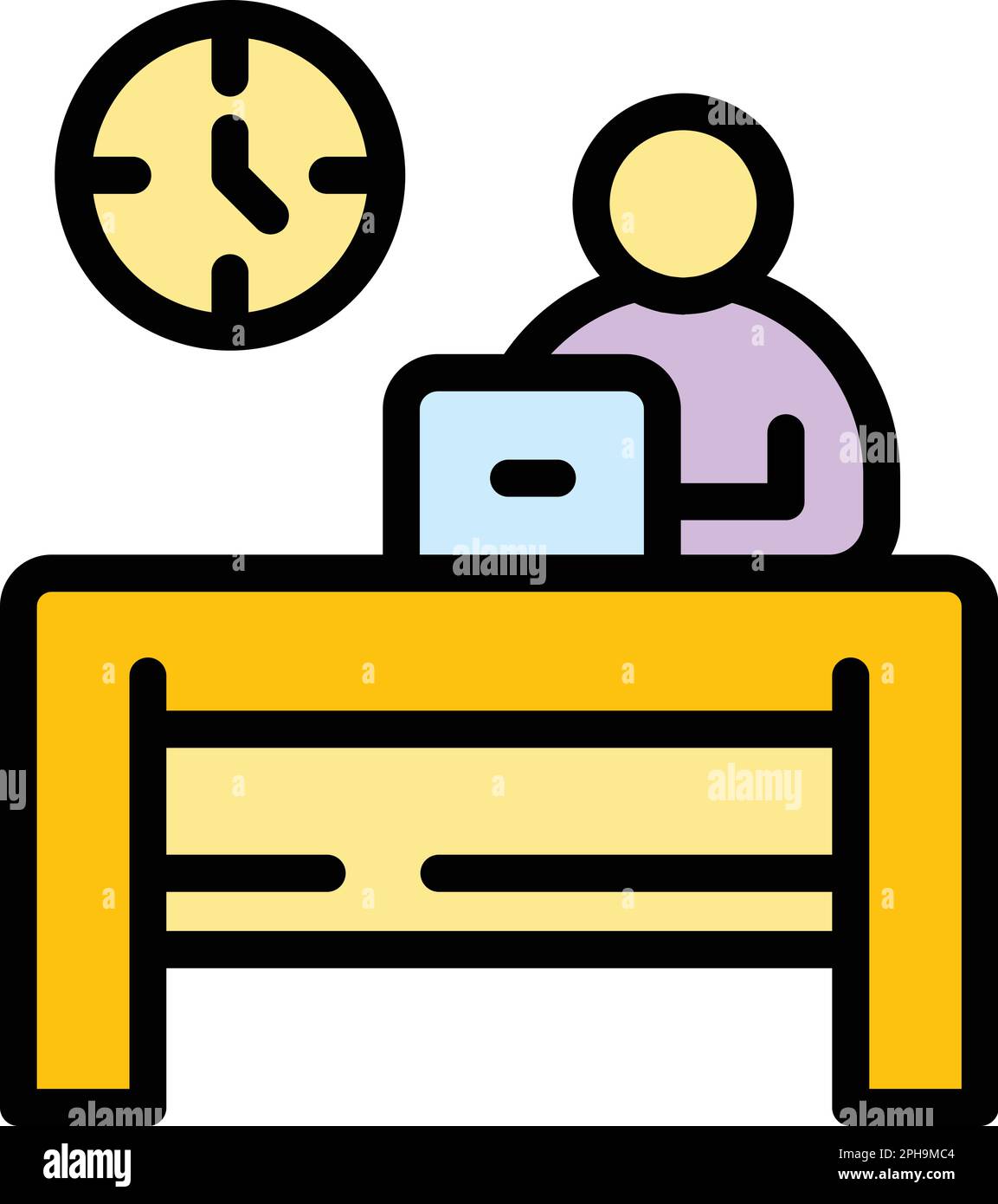 Rush job workplace icon. Outline Rush job workplace vector icon for web ...