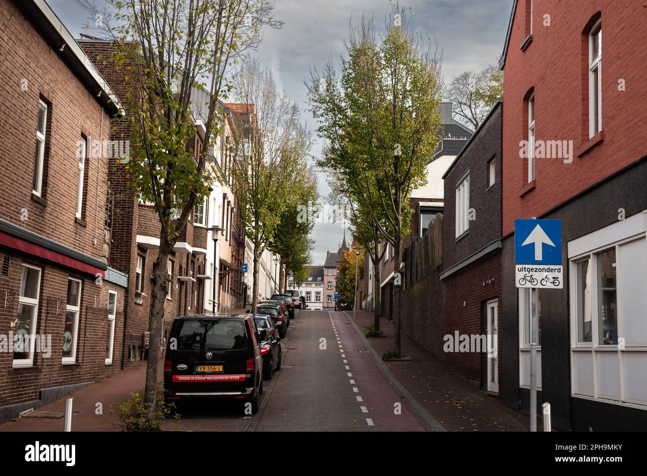 Picture of a typical dutch landscape of a village in Vaals, limburg ...