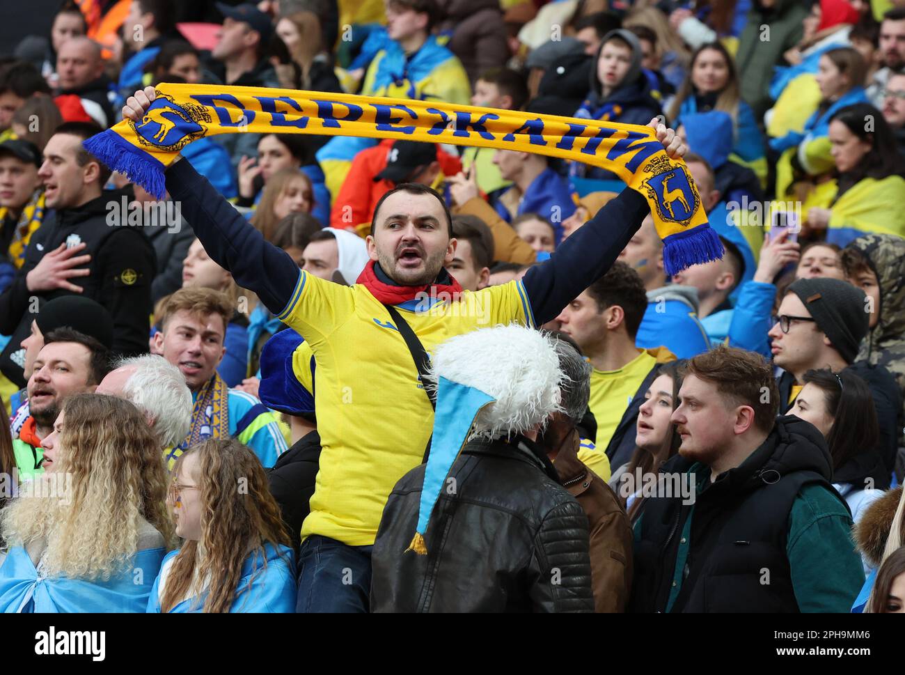 Ukraine Fan during UEFA EURO 2024 qualifier round group C match between ...