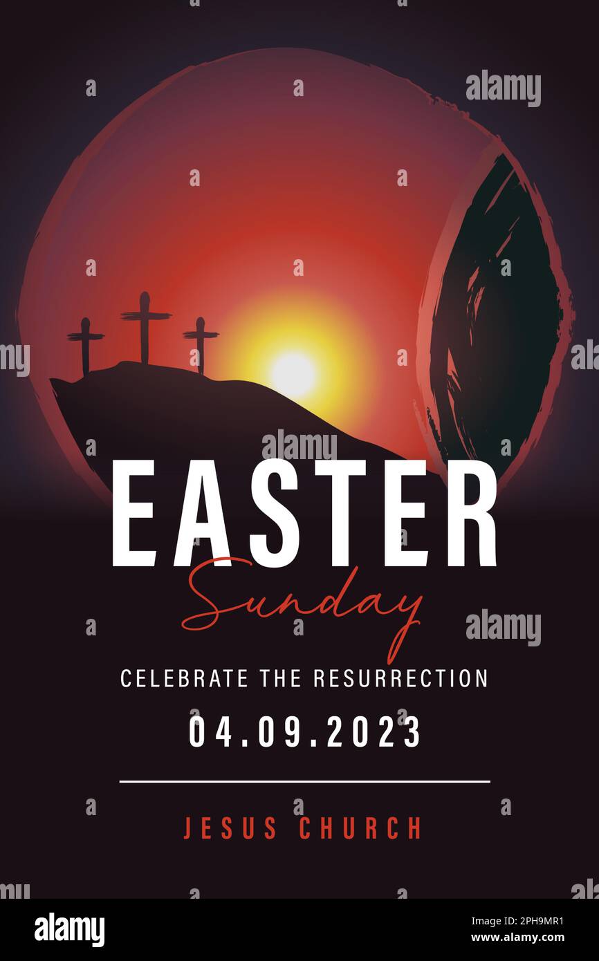Church Easter Sunday insta template. Celebrate the resurrection, Easter ...