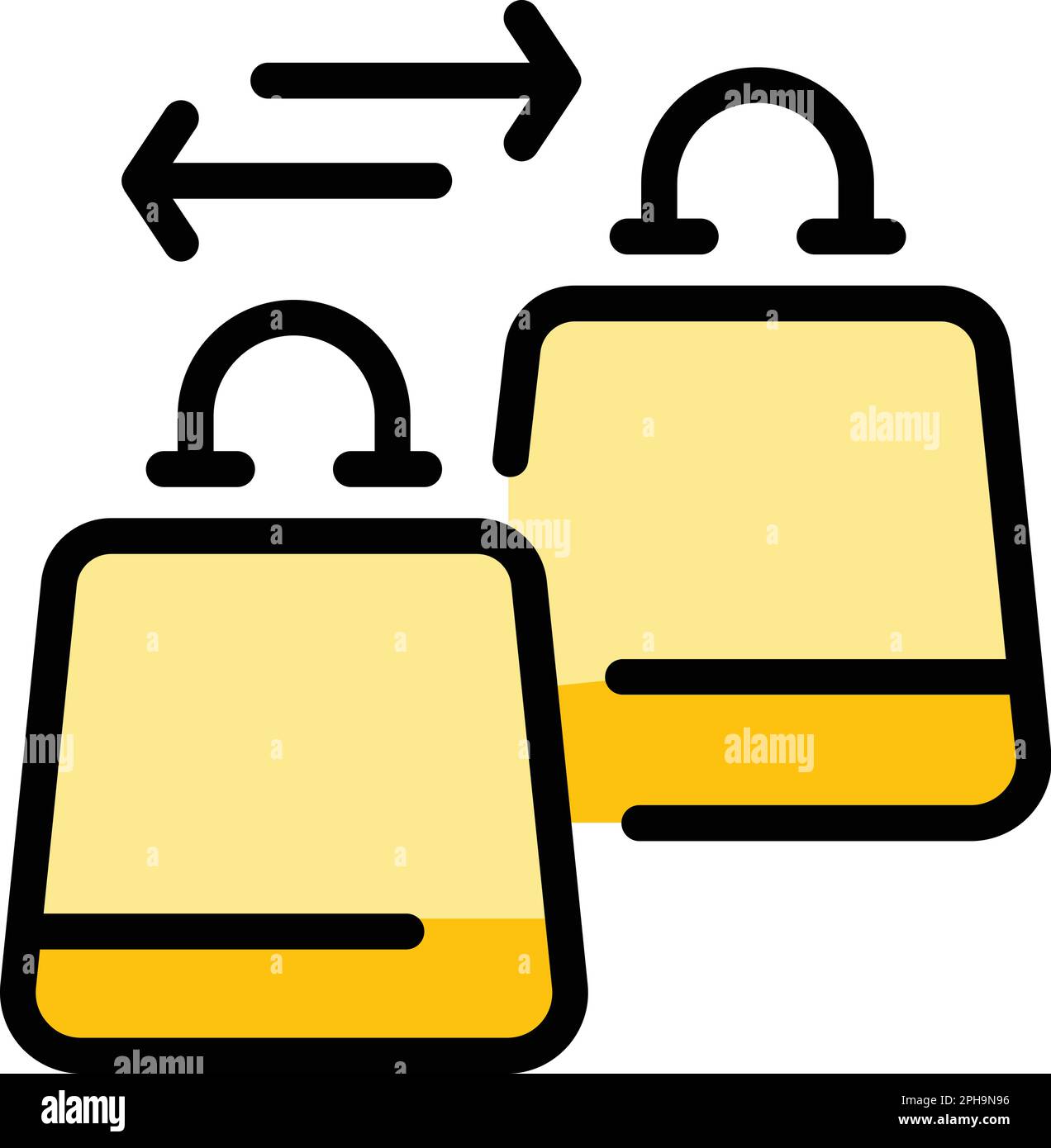 Shopping return icon. Outline Shopping return vector icon for web ...