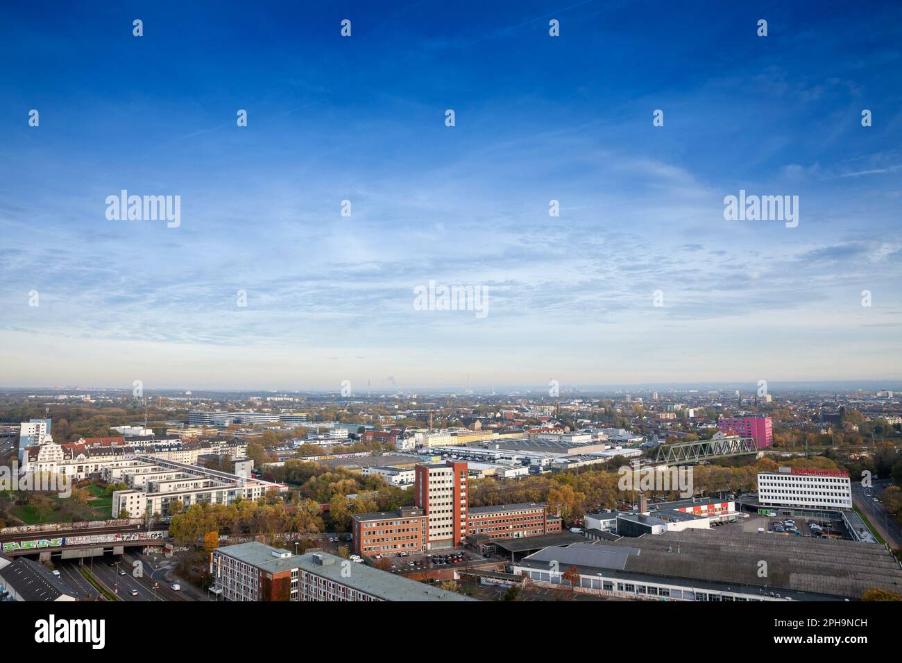 Picture of an aerial view of Cologne in the morning in neustadt ...