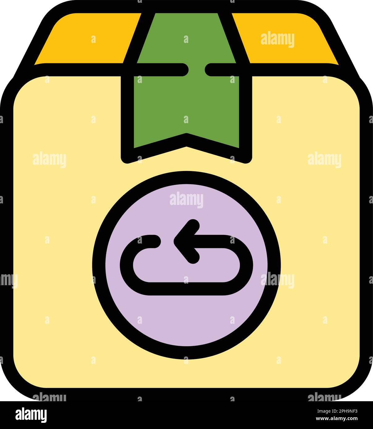 Exchange parcel icon. Outline Exchange parcel vector icon for web ...