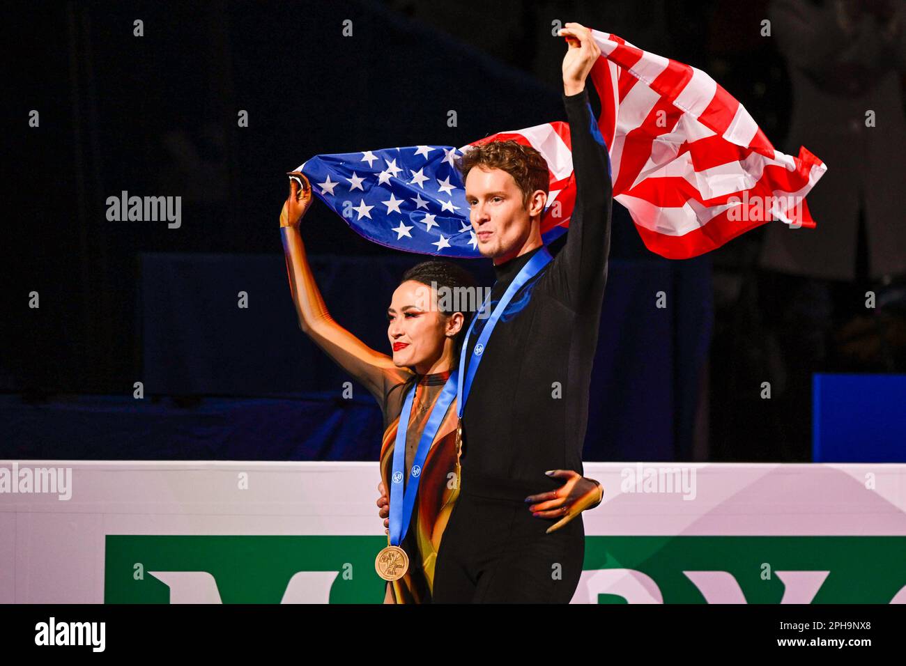 SAITAMA, JAPAN - MARCH 25: Madison Chock and Evan Bates of the United ...