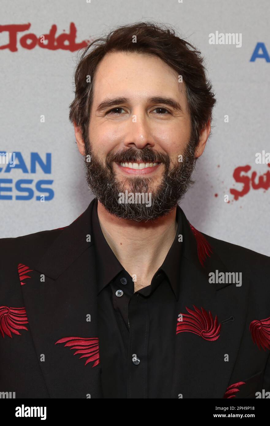 New York, NY, USA. 26th Mar, 2023. Josh Groban arrives for the Broadway ...