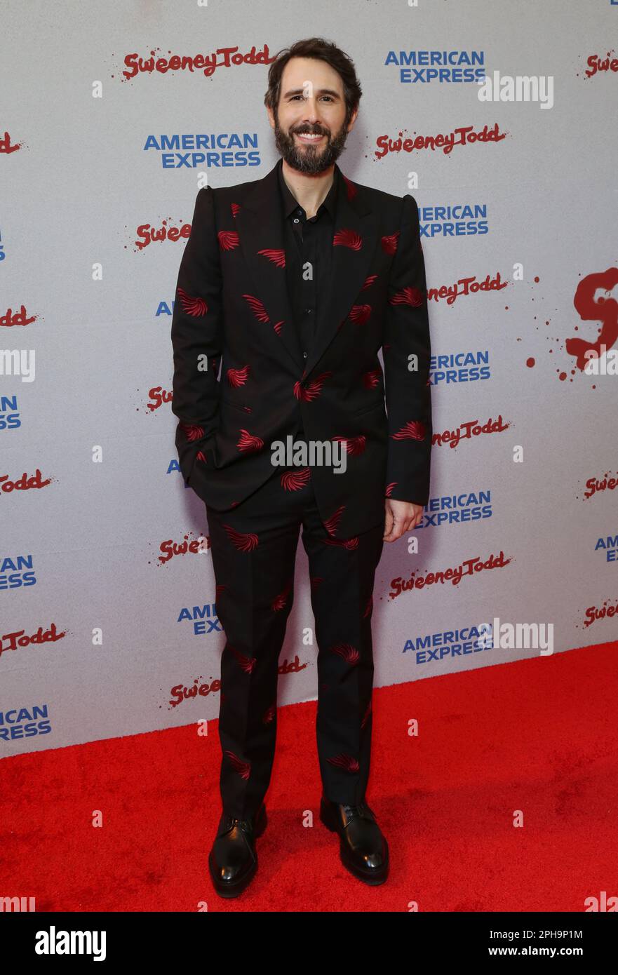New York, NY, USA. 26th Mar, 2023. Josh Groban arrives for the Broadway ...
