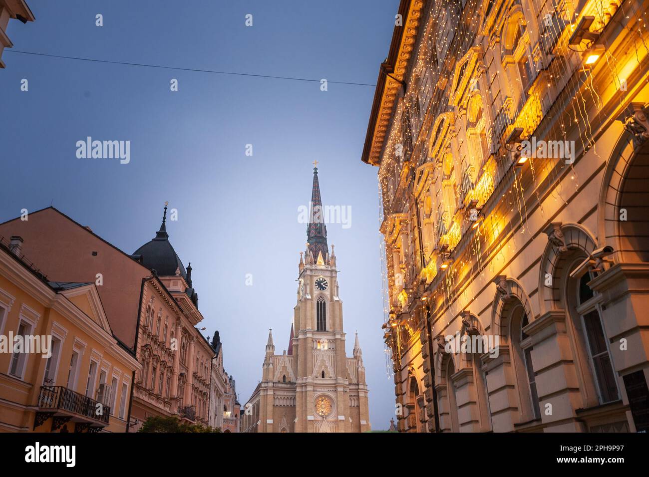 Picture of the Novi Sad cathedral. The Name of Mary Church is a Roman ...