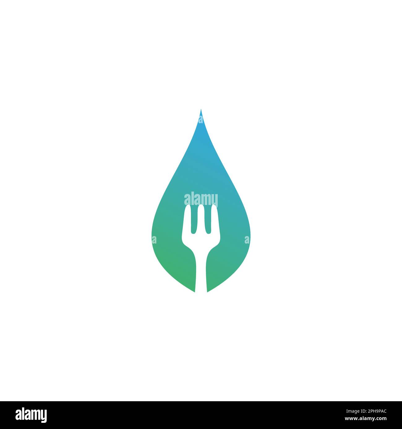 cutlery leaf logo design. leaf icon vector. food organic Stock Vector ...