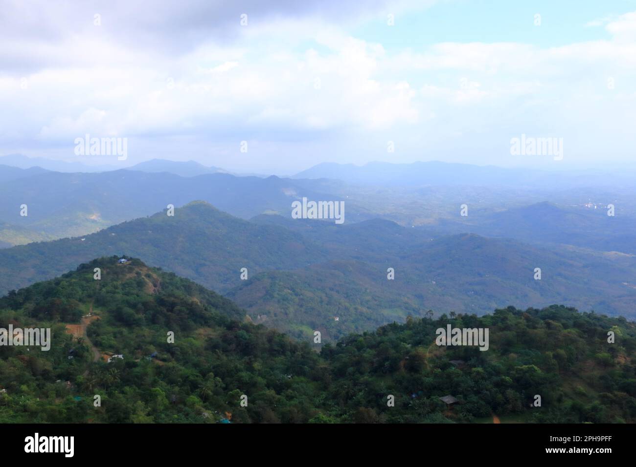 Palakkayam thattu, panoramic view of Kannur, Kerala in India Stock ...