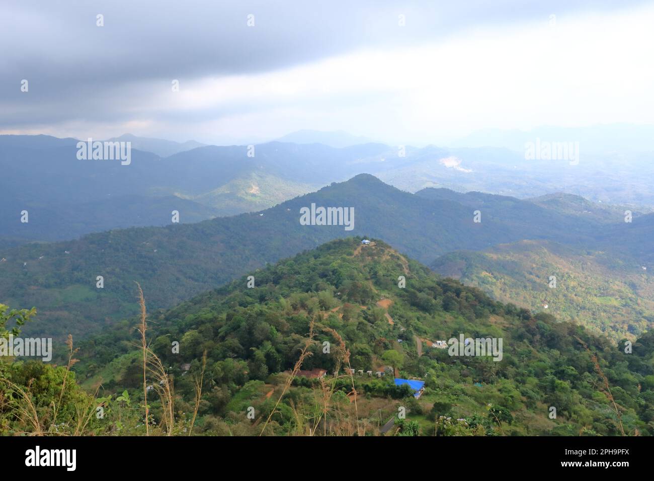 Palakkayam thattu, panoramic view of Kannur, Kerala in India Stock ...