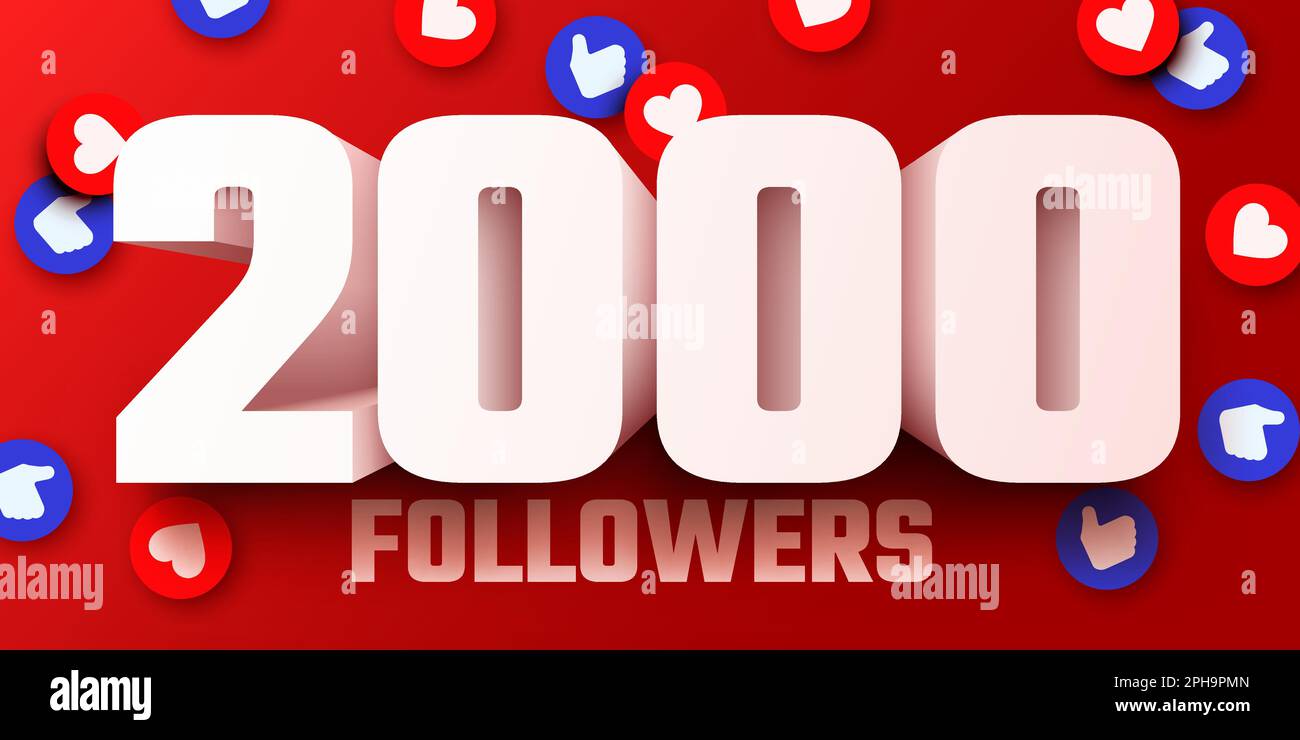 2k or 2000 followers thank you. Social Network friends, followers, Web ... 2k or 2000 followers thank you. Social Network friends, followers, Web ...