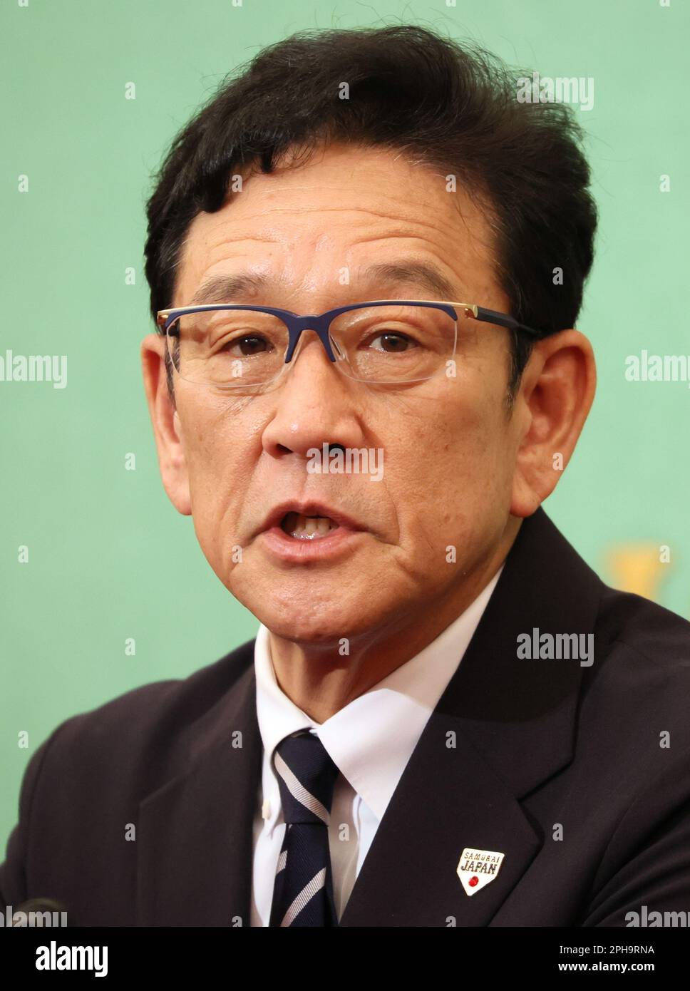 Tokyo, Japan. 27th Mar, 2023. Japan's baseball national team manager ...