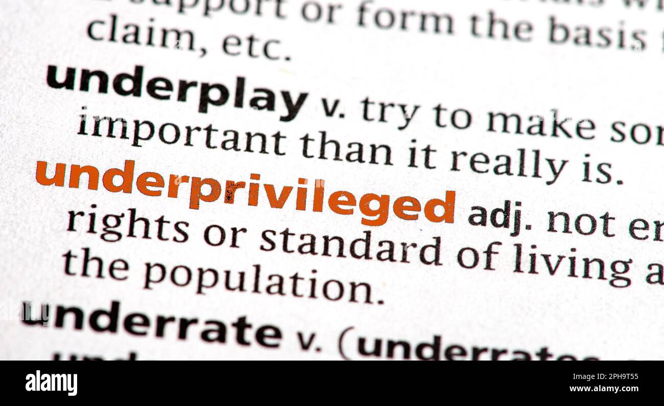 Underprivileged hi-res stock photography and images - Alamy