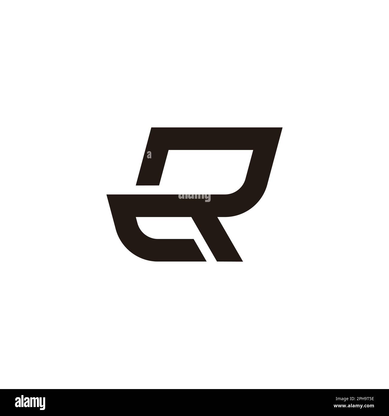 letter cr simple geometric line logo vector Stock Vector Image & Art ...