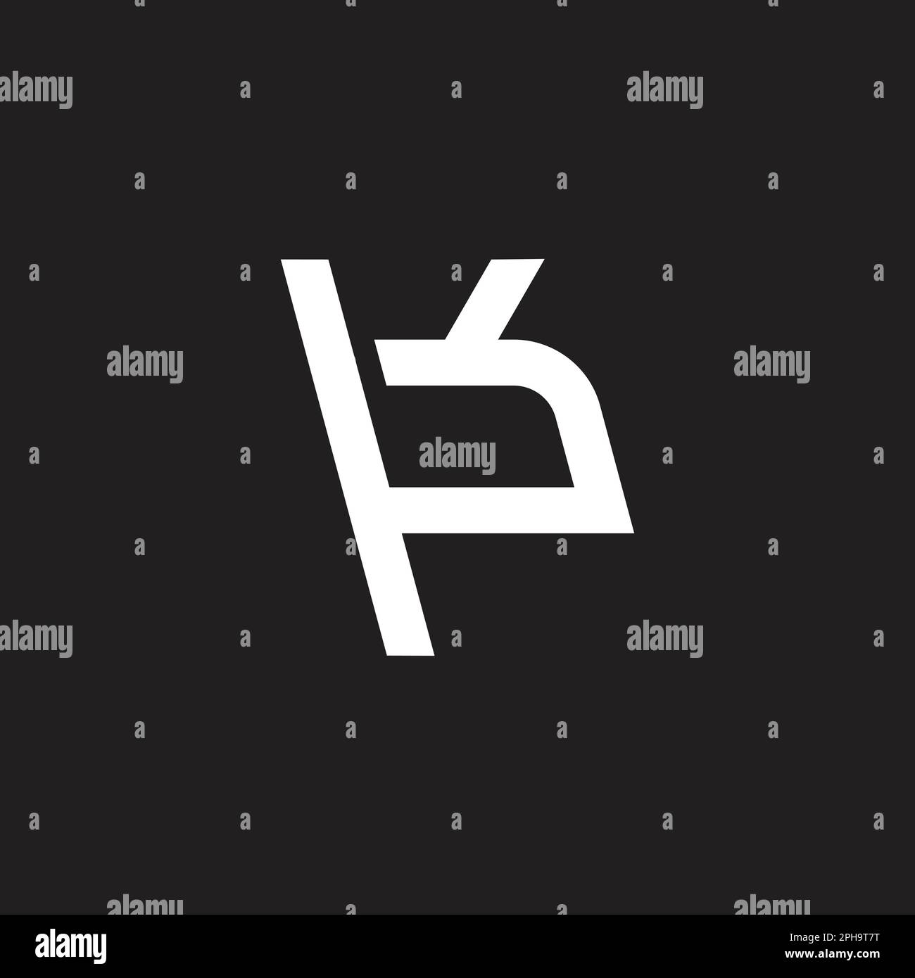 letter kp simple geometric line logo vector Stock Vector Image & Art ...