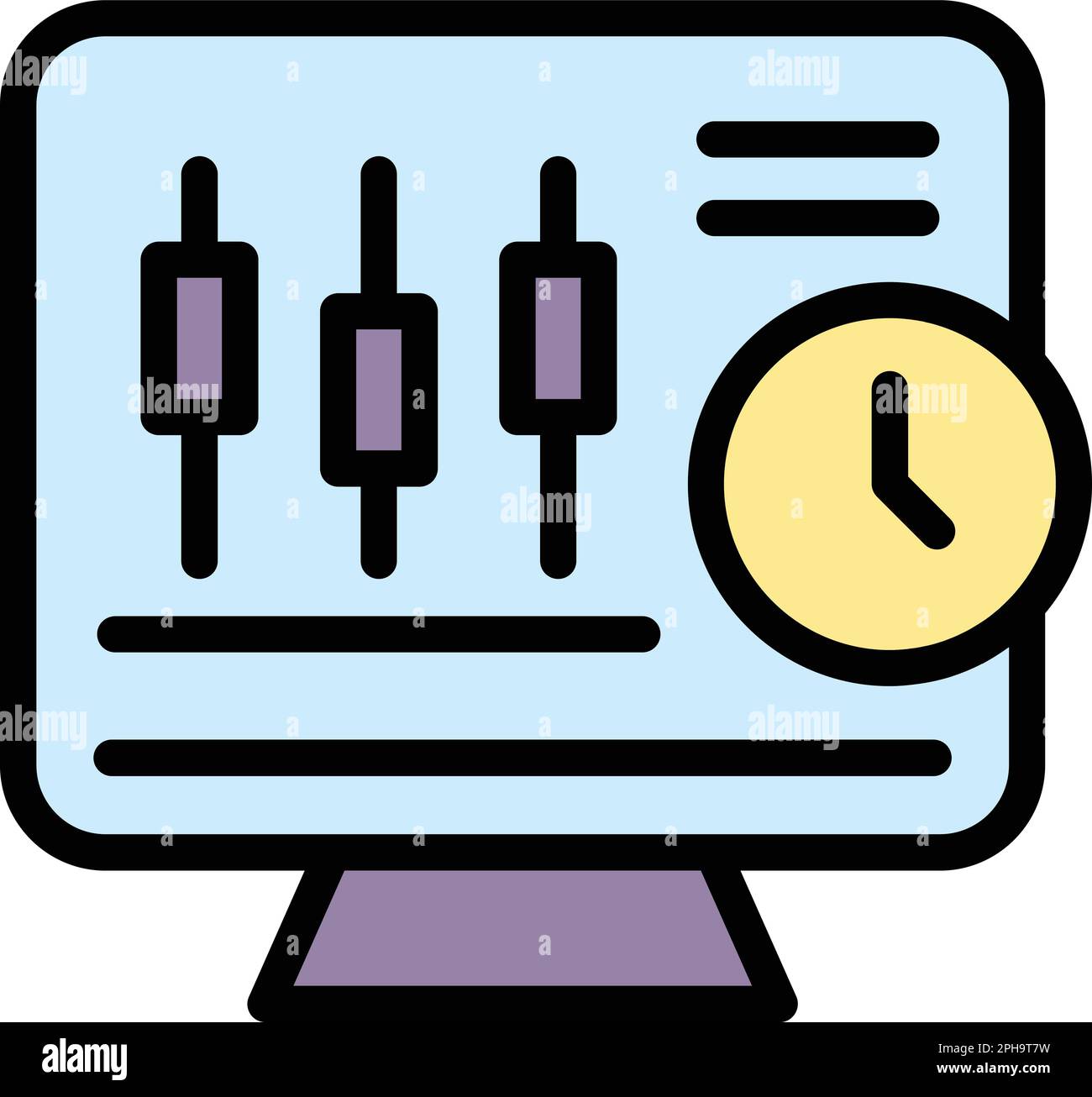 Result money equalizer icon. Outline Result money equalizer vector icon ...