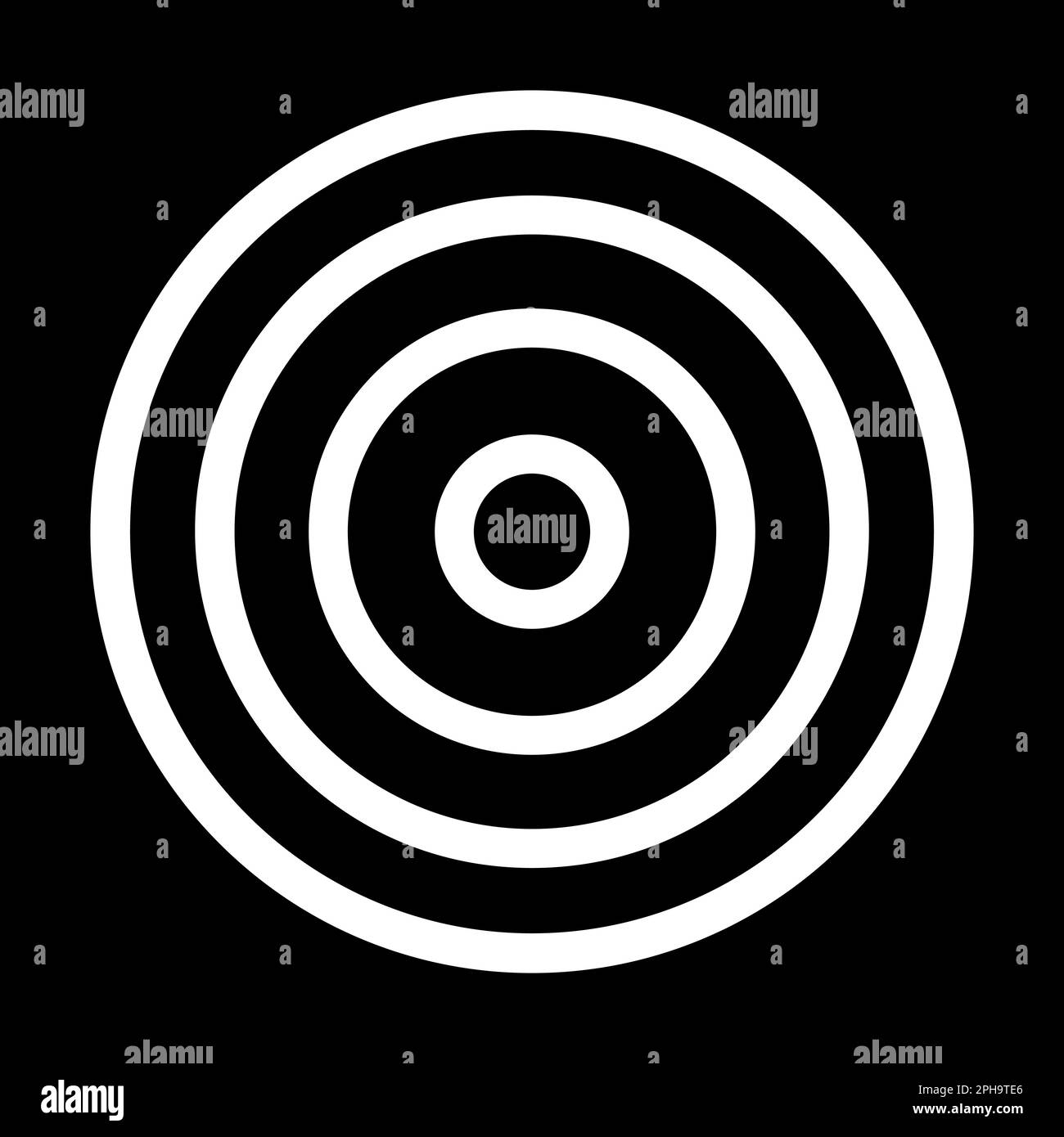 Gobo mask. White concentric circles on black Stock Vector Image & Art ...