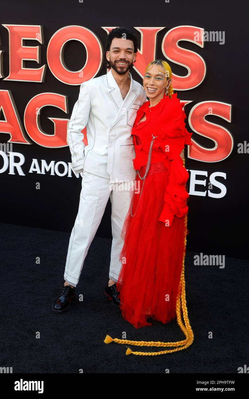 Los Angeles, Ca. 26th Mar, 2023. Justice Smith and Cameo Adele at the ...