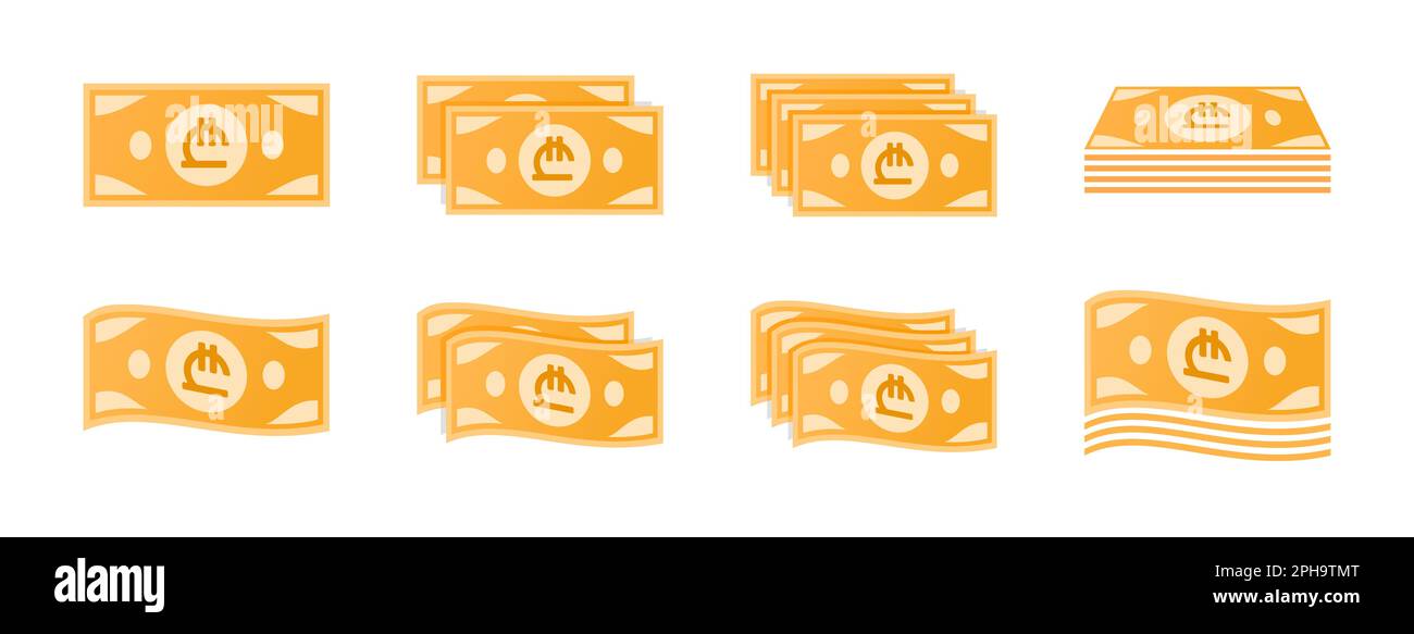 Georgian Lari Banknote Icon Set Stock Vector Image & Art - Alamy