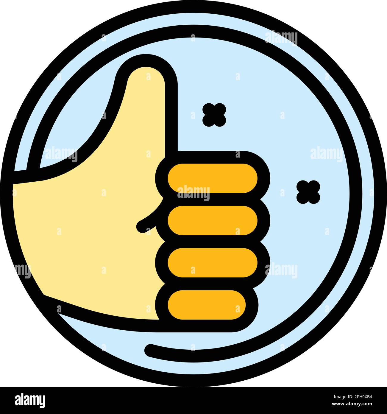 Customer like icon. Outline Customer like vector icon for web design ...