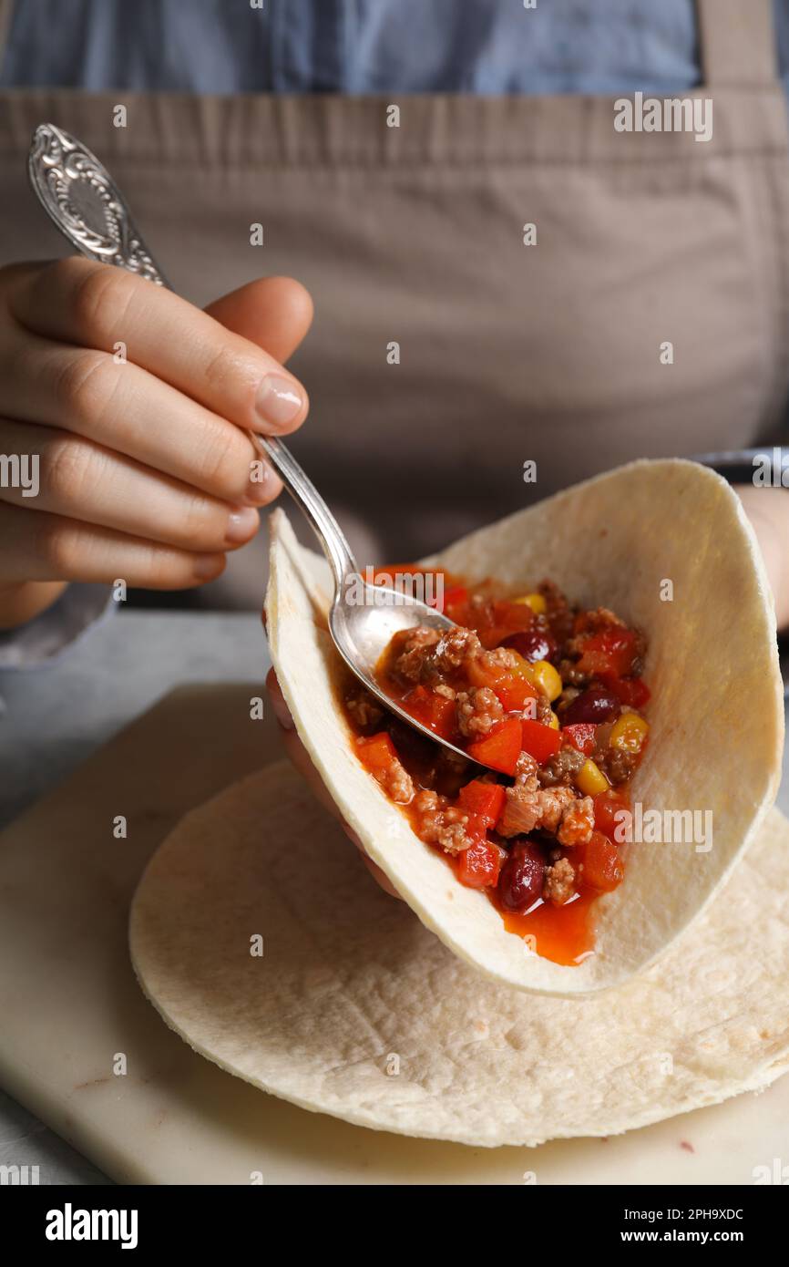 Female chili con carne hi-res stock photography and images - Alamy
